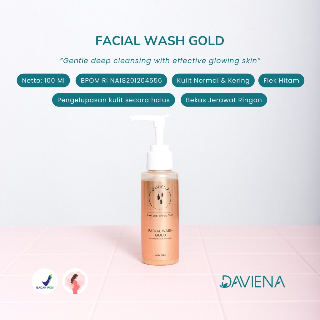 Jual DEVIENA SKINCARE FACIAL WASH GOLD | DAVIENA SKINCARE | Shopee ...
