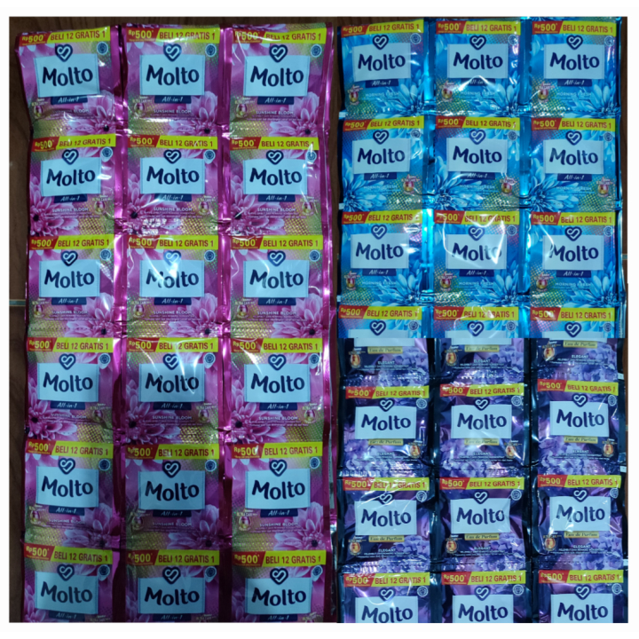 Jual Molto pewangi paket 36 pcs netto 22 mL ( isi 36 ) | Shopee Indonesia