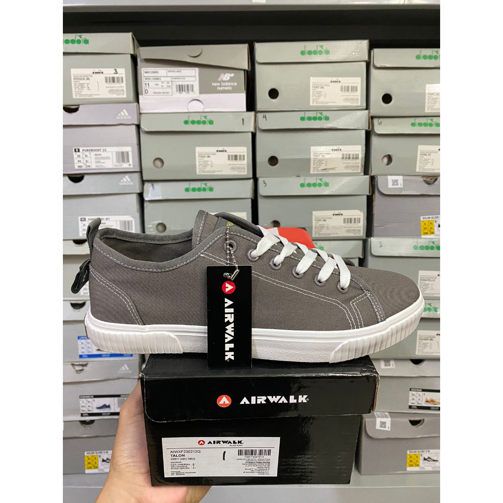 Jual Airwalk Talon Grey Men's Shoes Original | Shopee Indonesia