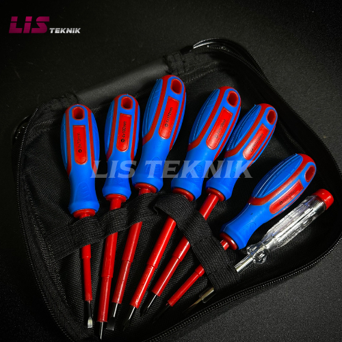Jual Obeng Listrik Set 7 pcs BELTER Obeng Plus Minus dan Test pen ...