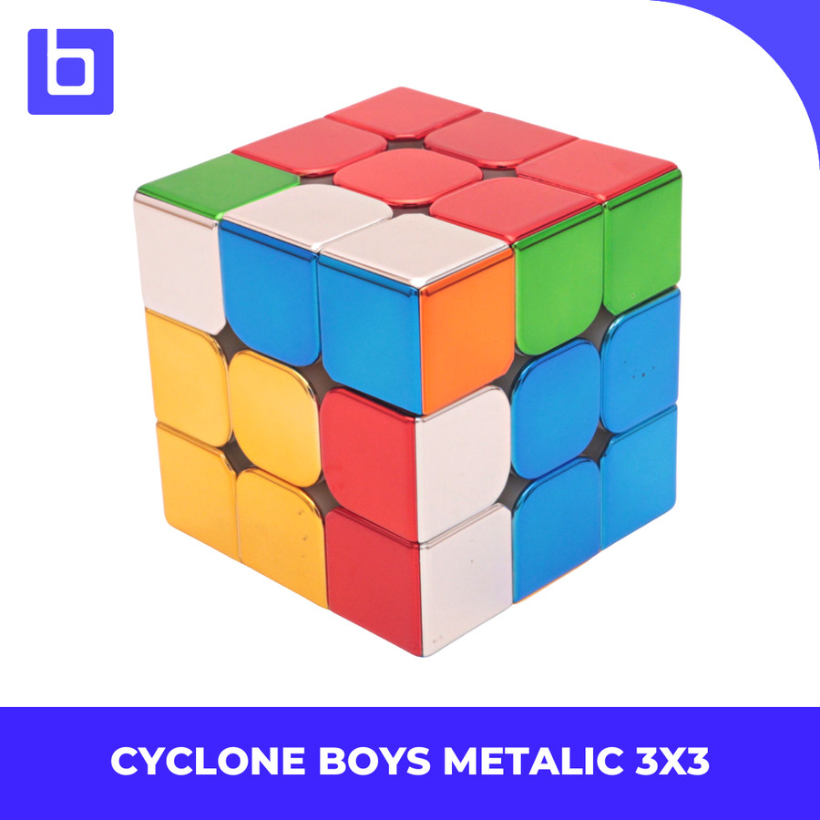 Jual Cube 3x3 Cyclone Boys Metalic Color Speedcube 3x3 Original ...