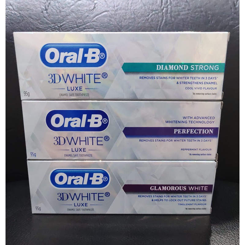 Jual Oral B 3D White Luxe Enamel Safe Toothpaste/ Pasta Gigi | Shopee ...