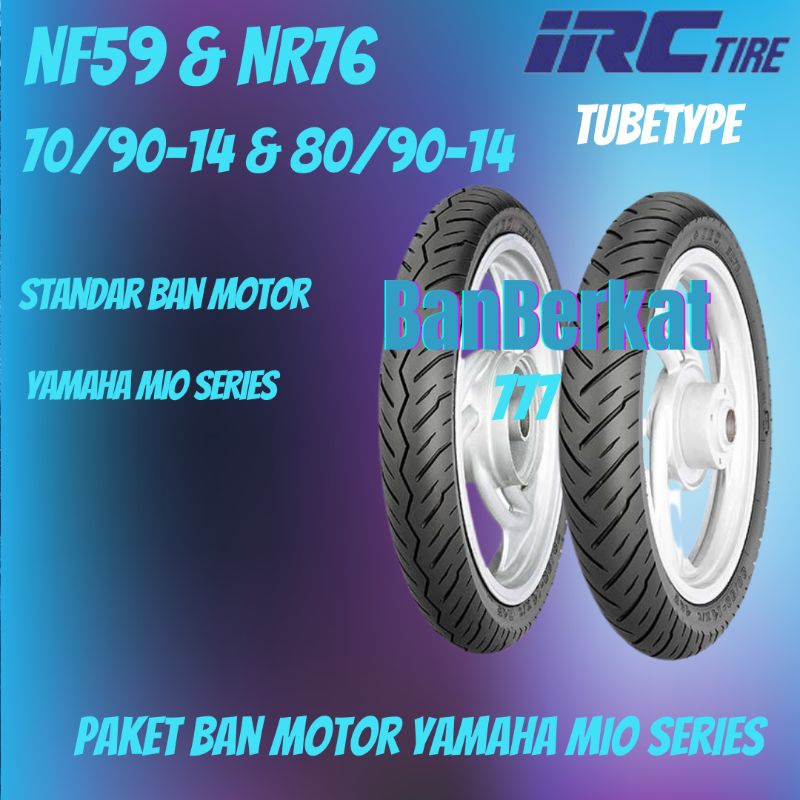 Jual Paket Ban Motor Yamaha Mio Series IRC NF59 70 90 Ring14 NR76 80 90 ...