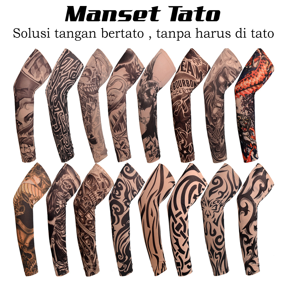 Jual CGN - Manset Tatto Pria Wanita / hansock / sarung lengan motif ...