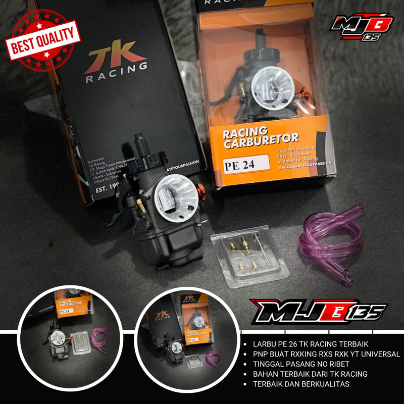 Jual KARBU PE 24 KARBURATOR PE 24 TK RACING SET TINGGAL PASANG ORIGINAL ...