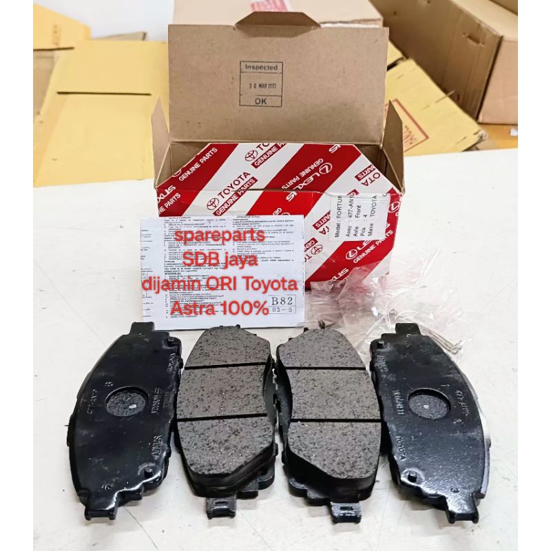 Jual kampas rem brake pad depan kijang Innova Inova reborn metic/manual sama produk dijamin 100% ...