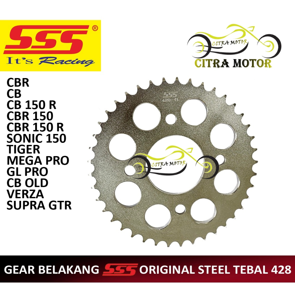Jual ( COD BAYAR DI TEMPAT ) GEAR BELAKANG 428 SSS ORIGINAL 38 39 40 GIR CB CBR CBR 150 CB150R ...
