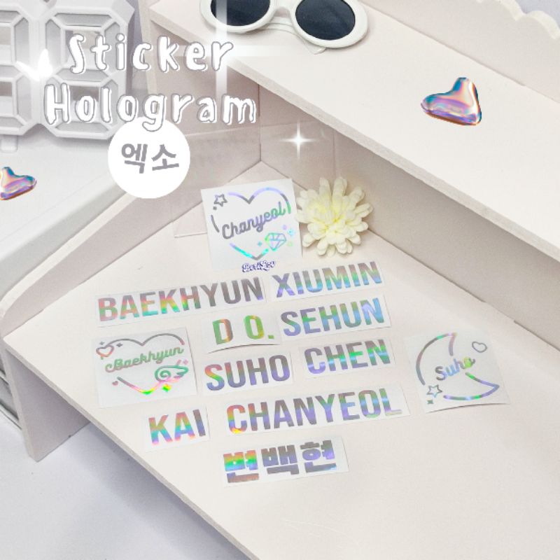 Jual [MIN. BELI 3PCS] STIKER HOLOGRAM CHANYEOL BAEKHYUN SEHUN SUHO DKK ...