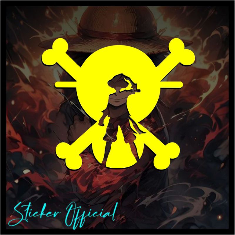 Jual stiker one piece sketsa logo luffi | Shopee Indonesia
