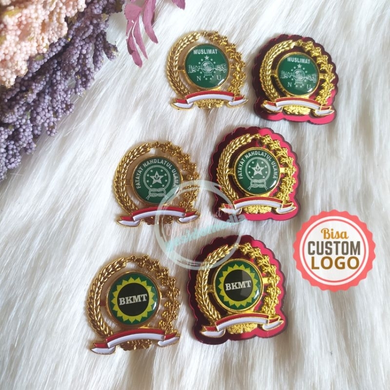 Jual PIN MUSLIMAT NU FATAYAT NU BKMT costum PADI KAPAS | Shopee Indonesia