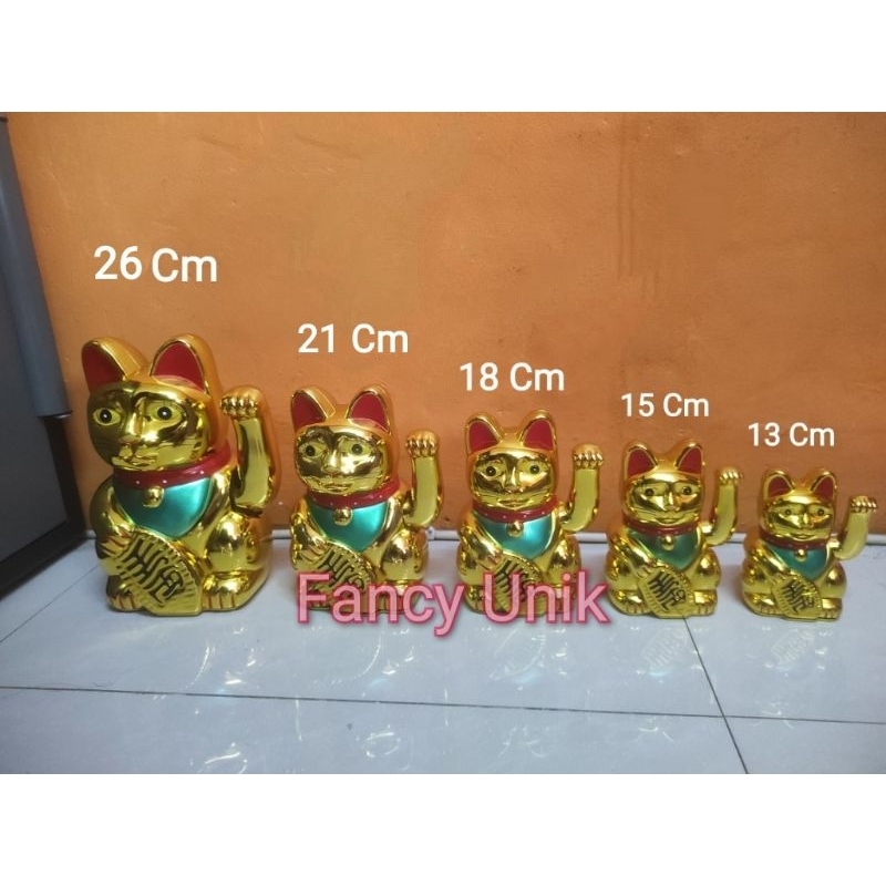 Jual Pajangan Patung Kucing Hoki Chinese Lucky Cat Fortune Maneki Neko ...