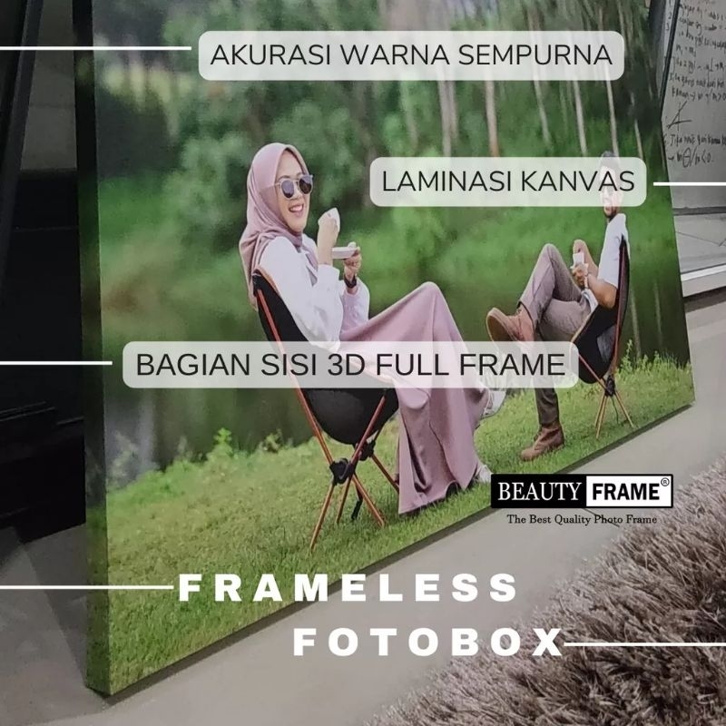 Jual FOTO BOX FRAMELESS 3D | UKURAN 25X30CM 10R JUMBO | Shopee Indonesia