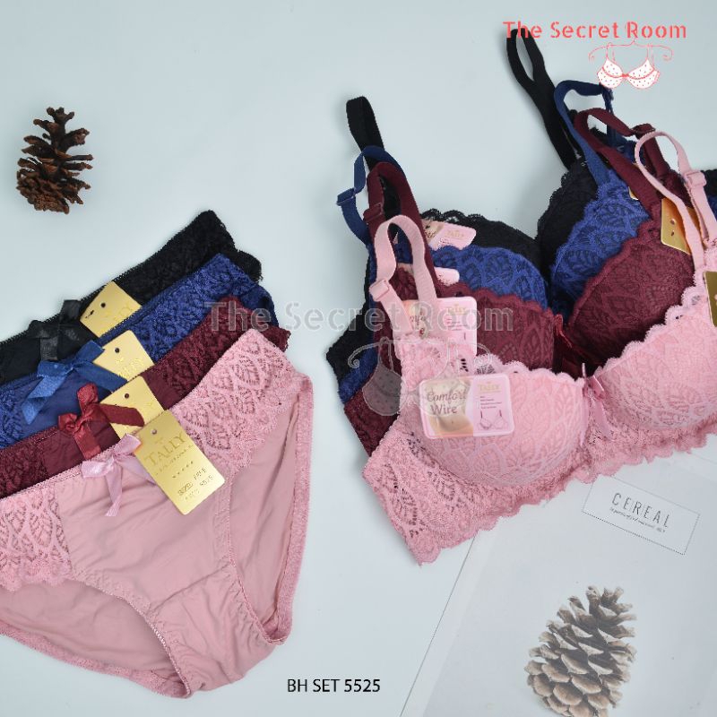 Jual TALLY BRA BH SET CD CELANA DALAM 5525 I CUP B I ADA KAWAT I BUSA TIPIS I KAIT 3 I SIZE 34 ...