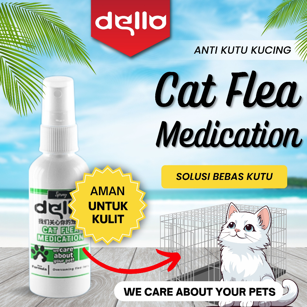 Jual Spray Anti Kutu Kucing FUNGAL FLEAS untuk Jamur Scabies Parasit ...