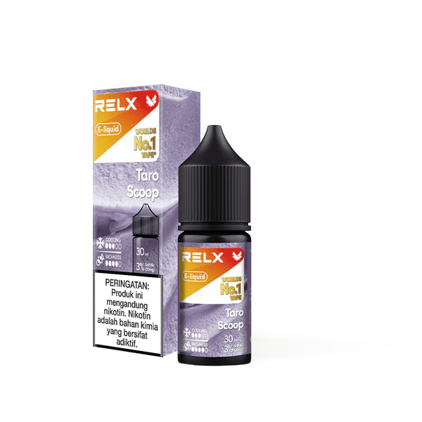 Jual Liquid RELX Taro Scoop Salt Nic 30MG 30ML | Shopee Indonesia