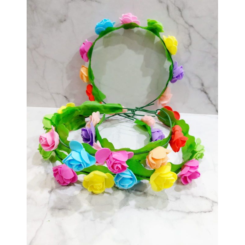Jual flower crown / bando bunga / bandana bunga / bando flower ...