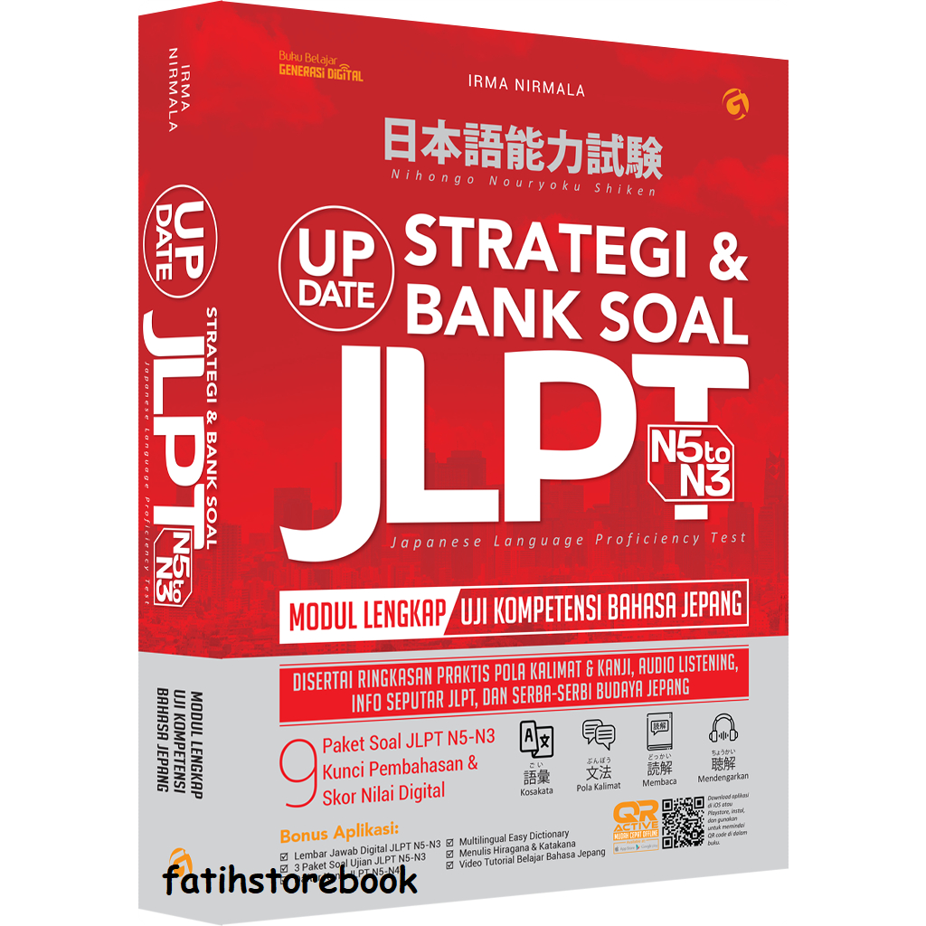 Jual BUKU JLPT N1 N2 N3 N4 N5 UPDATE STRATEGI DAN BANK SOAL JLPT (JAPANESE LANGUAGE PROFICIENCY ...