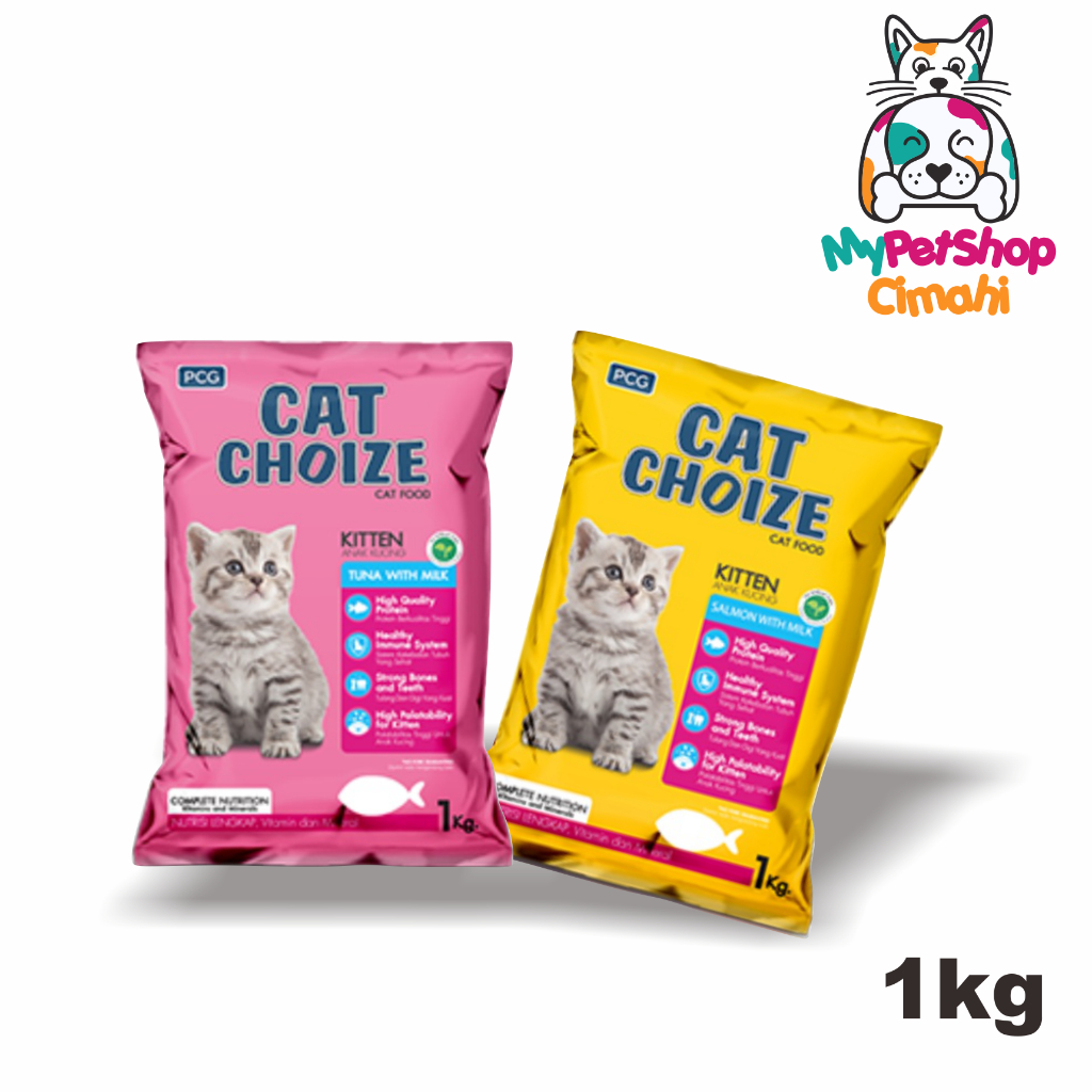 Jual Cat Choize Kitten Tuna Salmon 1kg Mother kitten 800gr Makanan Anak ...