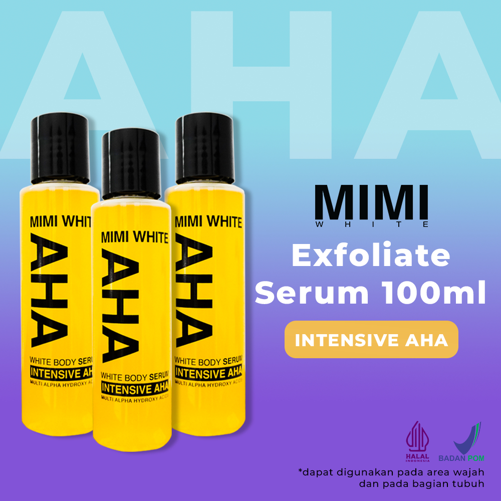 Jual MIMI WHITE AHA Serum 100 ml x 3 pcs | Shopee Indonesia