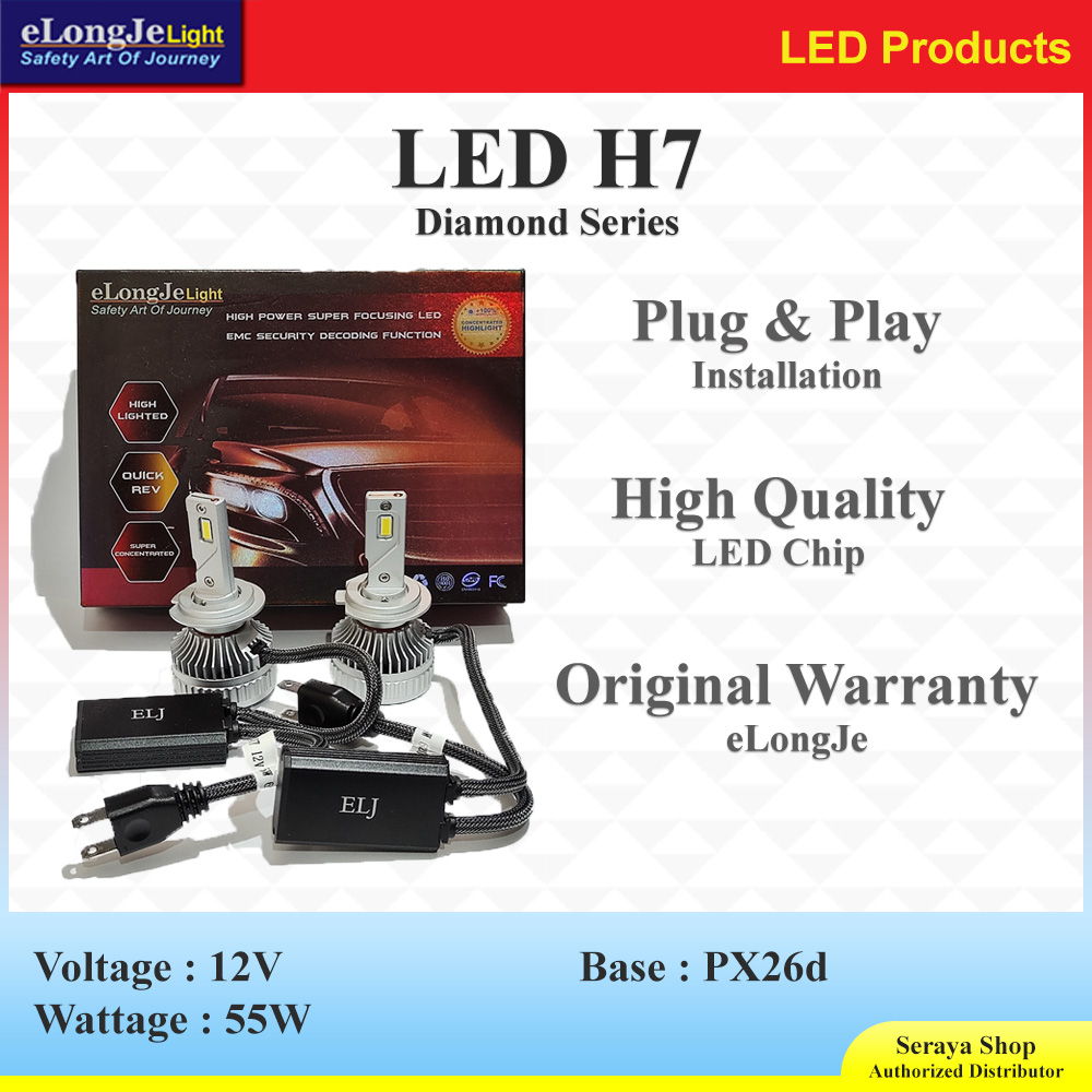 Jual Lampu LED Diamond H7 12V 55W Focus Beam - eLongJe | Shopee Indonesia