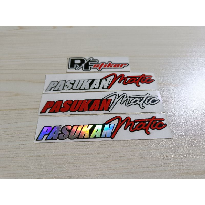 Jual Stiker sticker pasukan matic cutting stiker motor matic | Shopee ...