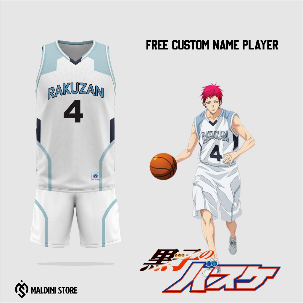 Jual Jersey Anime Kuroko Basket Rakuzan Senior High School | Shopee ...