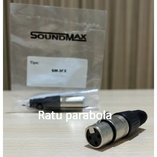 Jual Jack Mic Canon XLR Male Female Soundmax | Shopee Indonesia