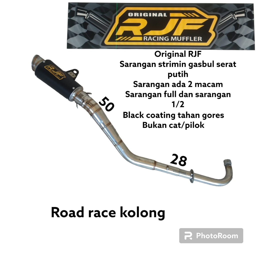 Jual KNALPOT RJF ORIGINAL TR1 NOT PROLINER TIPE KOLONG JUPITER Z/VEGA R ...