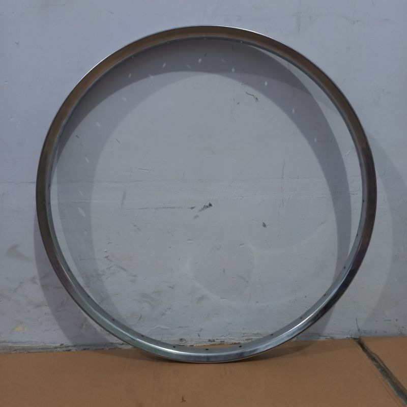 Jual Velg Rims Sepeda 24 Inch Besi Chrome Lubang 28H Mini CTB MTB ...