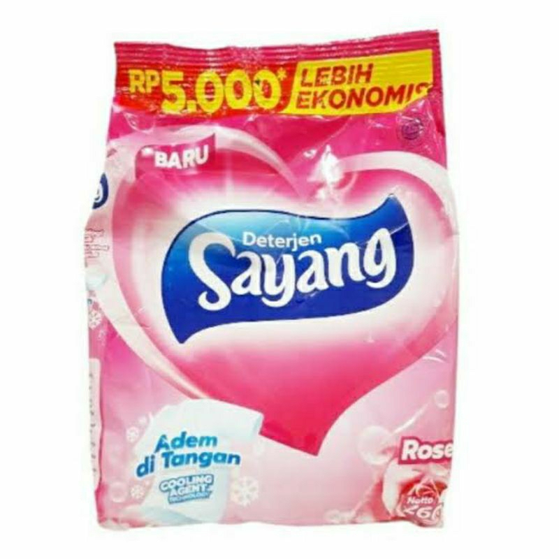Jual DETERJEN SAYANG BUBUK SABUN CUCI BAJU 260 GRAM DETERJEN BUBUK ...