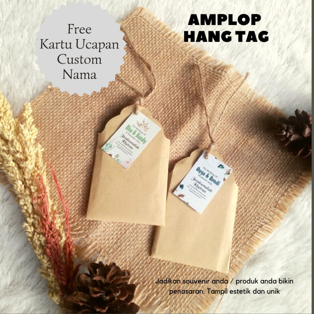 Jual Custom amplop souvenir / packaging amplop / amplop coklat | Shopee ...