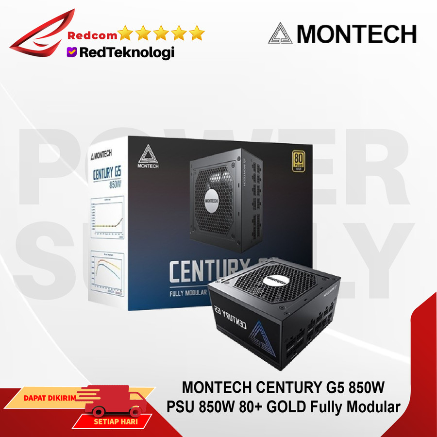 Jual MONTECH CENTURY G5 850W | PSU 850W 80+ GOLD Fully Modular | Shopee Indonesia