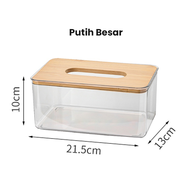Jual HALU Kotak Tempat Tisu Transparan Minimalis Wadah Tisu Kotak ...