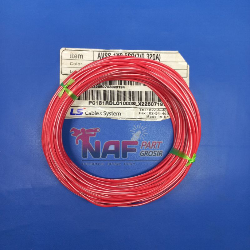 Jual KABEL AVS AVSS 0.5MM 10 METER ORIGINAL STANDART KABEL BODY MOTOR/MOBIL | Shopee Indonesia
