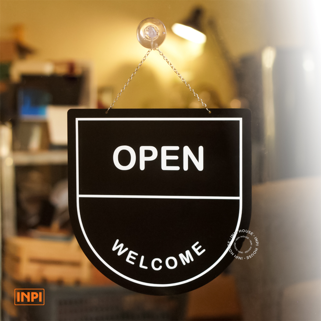 Jual INPI - Papan Tanda Open Closed Akrilik Lonjong | Shopee Indonesia