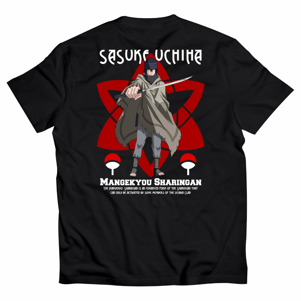 Jual SASUKE UCHIHA MANGEKYOU SHARINGAN 0045 | Baju Anime | T-Shirt ...