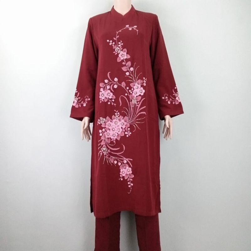 Jual Sircinta Stelan Tunik Lukis Payet | Stelan Baju Kurung bySC ...