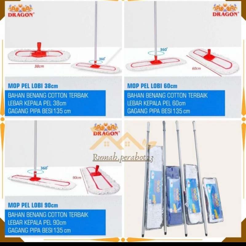 Jual kain Mop Pel Lobby Duster Fulset 38,60,90 cm Dragon / Mop Pel ...