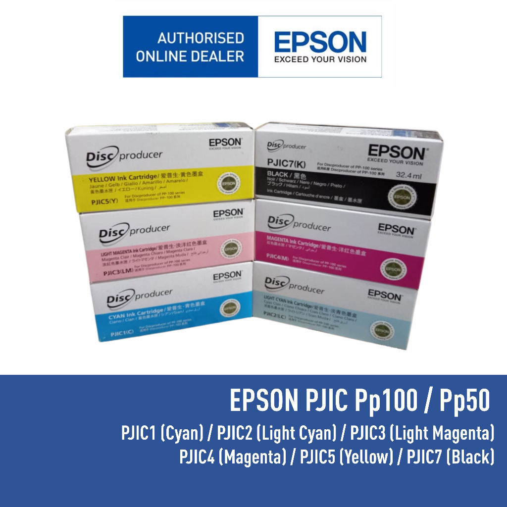 Jual Tinta Epson Ink Cartridge PJIC PJIC1 PJIC2 PJIC3 OJIC4 PJIC5 PJIC7 PRINTER PP100 PP50 ...
