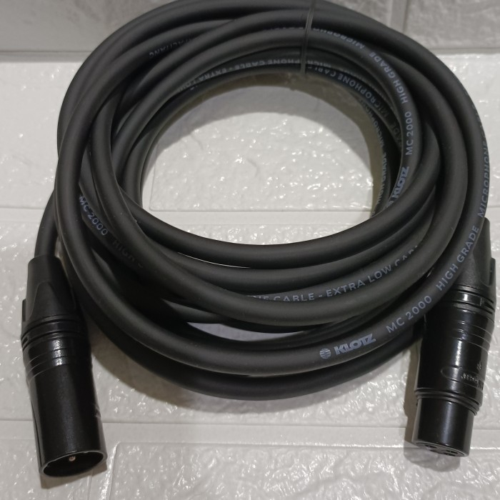 Jual Kabel Mic XLR Huper Male to Female KLOTZ MC 2000 - 15 meter ...