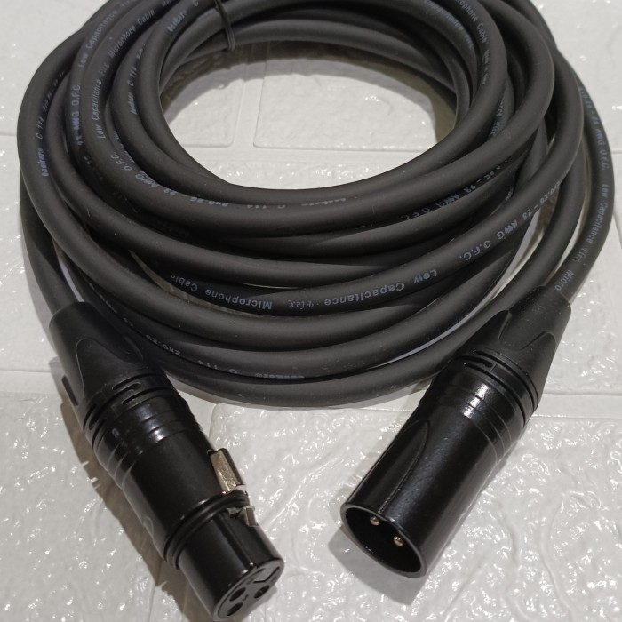 Jual Kabel XLR Tasker C114 Huper Microphone male to female - 5 meter ...