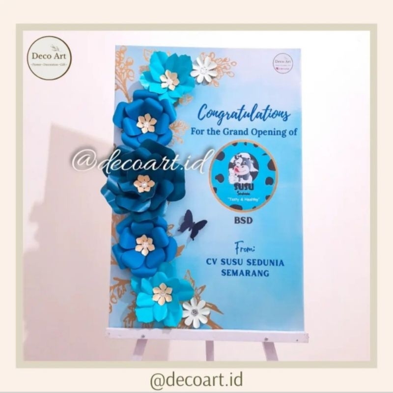 Jual Papan Bunga Kertas / Karangan Bunga Jakarta Tangerang Soft Opening ...