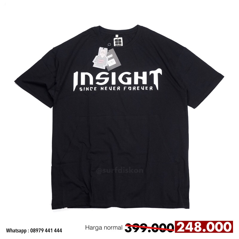 Jual T-Shirt Insight Slowboy Oversized Tee Black | Shopee Indonesia