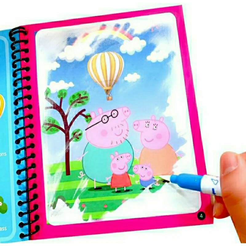 Jual Buku belajar mewarnai anak/magic water book coloring | Shopee ...