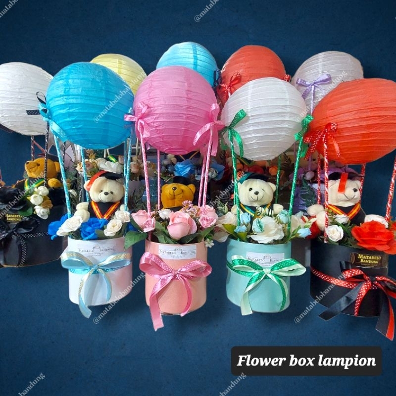 Jual [Ready Stok]Buket Bunga lampion wisuda /flower box teddy bear ...