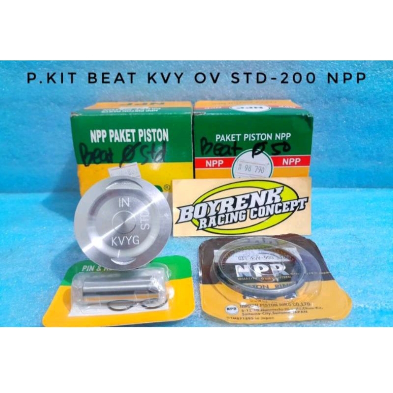 Jual PISTON KIT / SEHER KIT / SEKER KIT BEAT KVY / KZL OV STD|50|100|15 ...