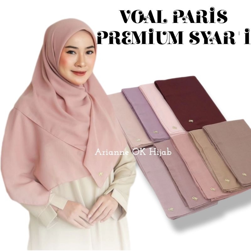 Jual VOAL PARIS PREMIUM SYAR'I SEGI EMPAT BY UMAMA SCARF HIJAB/KHIMAR ...