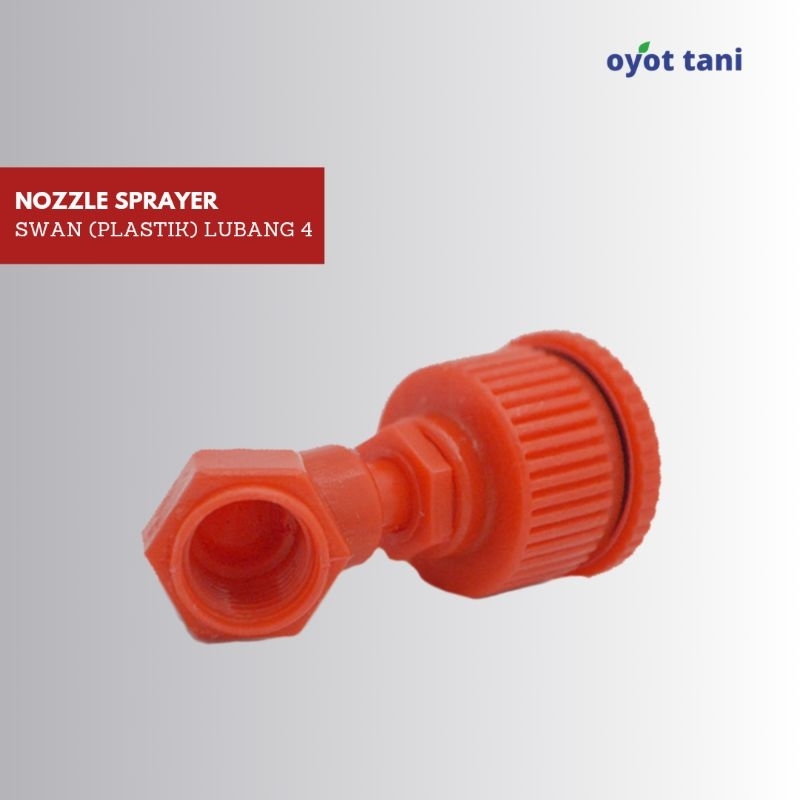 Jual Nozzle/Nosel Sprayer Swan (G.A) Plastik Lubang 4 (Original ...