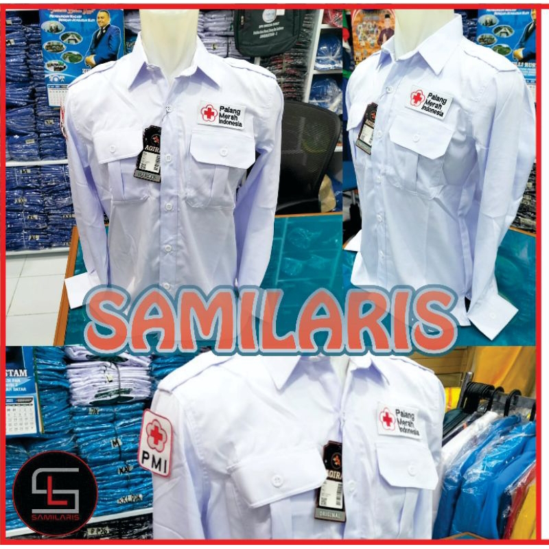 Jual KEMEJA PDH PMI PMR KEMEJA PUTIH POLOS | Shopee Indonesia