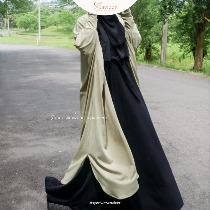 Jual XAVIEER - HURRIYA LONG OUTER OUTER SYARI OUTER ABAYA OUTER HIJAB ...